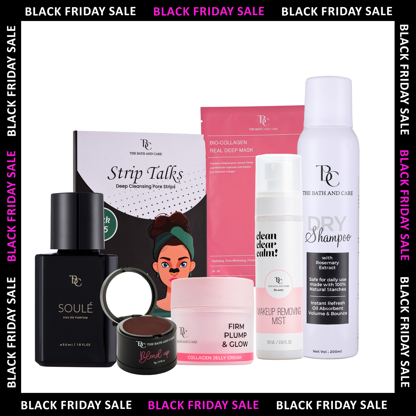 Soule + Nose Strips + Sheet Mask + Brown Hair Mud + Collagen Jelly + M ...